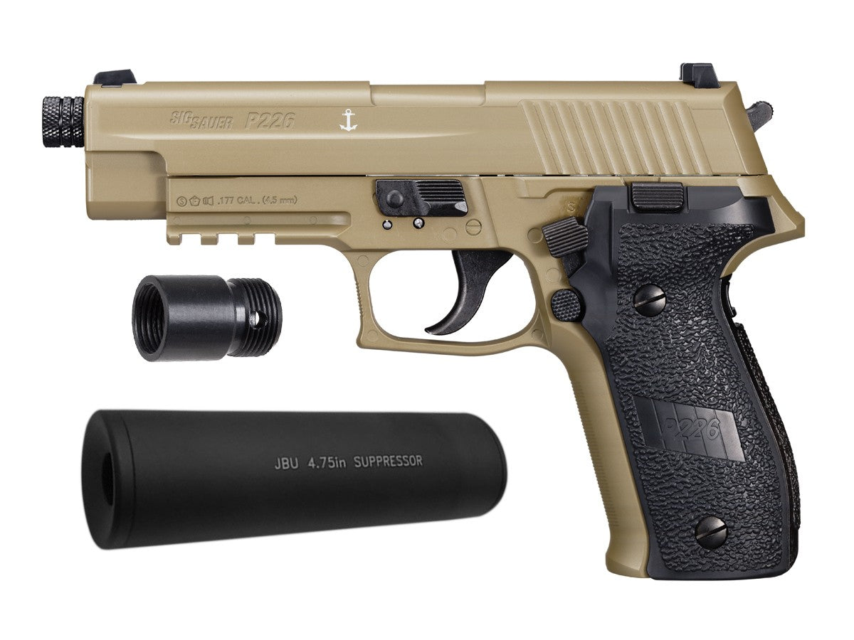 SIG Sauer P226 CO2 Pellet Pistol Suppressor Kit, Flat Dark E by SIG Sa ...